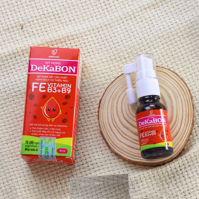 Xịt họng DeKaBON Fe – Bổ sung sắt cho trẻ